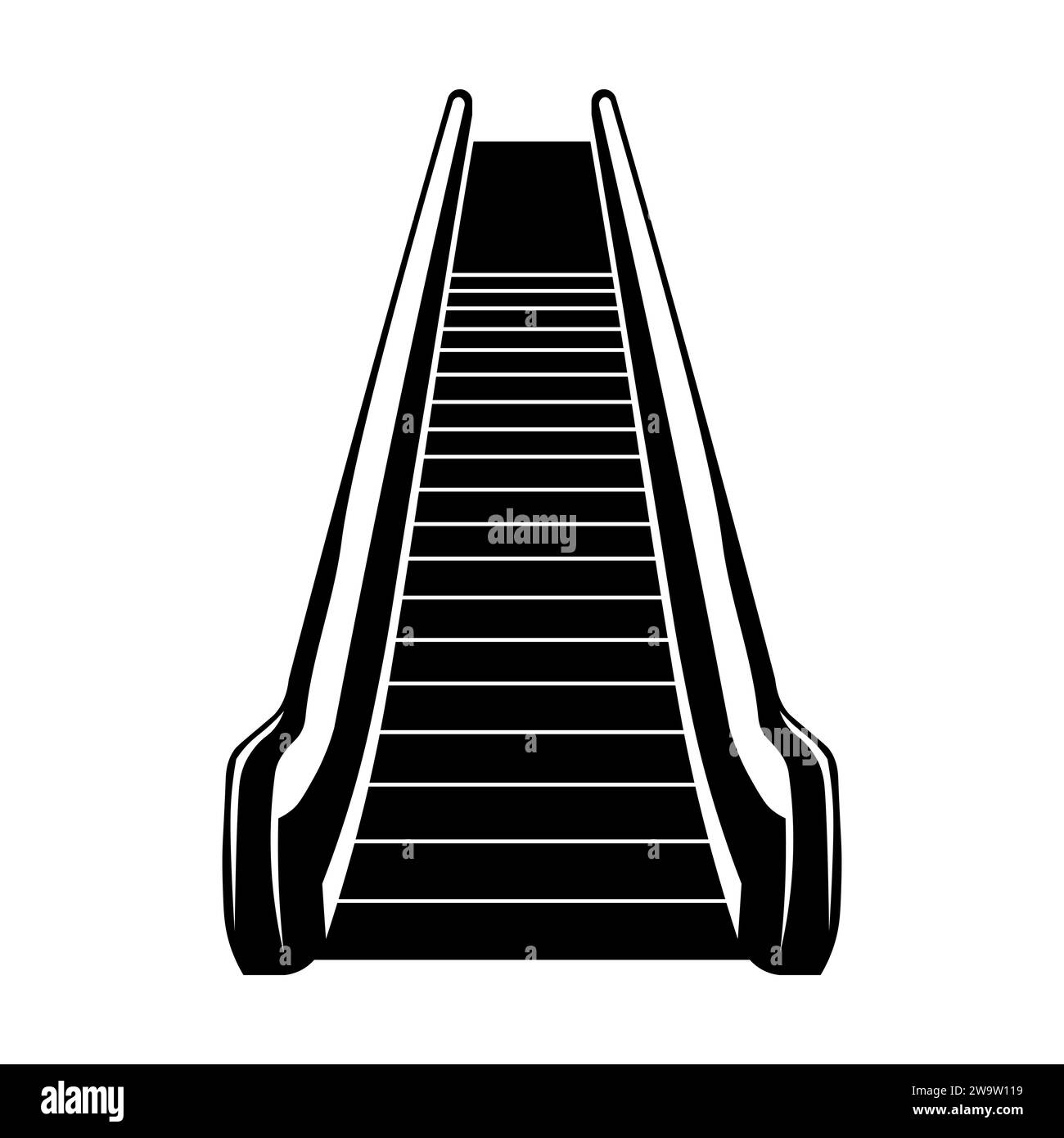 People on airport escalator Stock Vector Images - Alamy