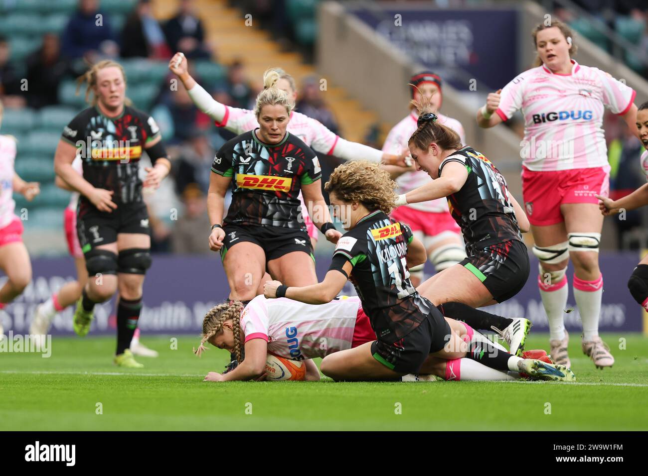 Twickenham, UK. 30th Dec, 2023. Sam Monaghan of Gloucester-Hartpury ...