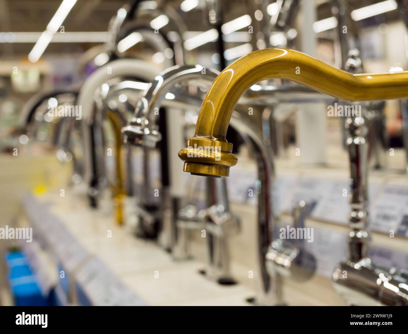 Bronze kitchen faucet hi-res stock photography and images - Alamy