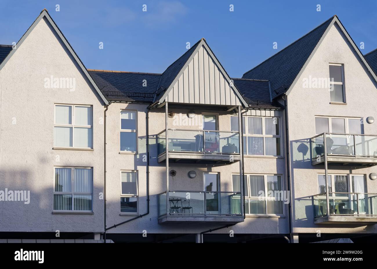 Modern high rise flats at new development in London Stock Photo - Alamy