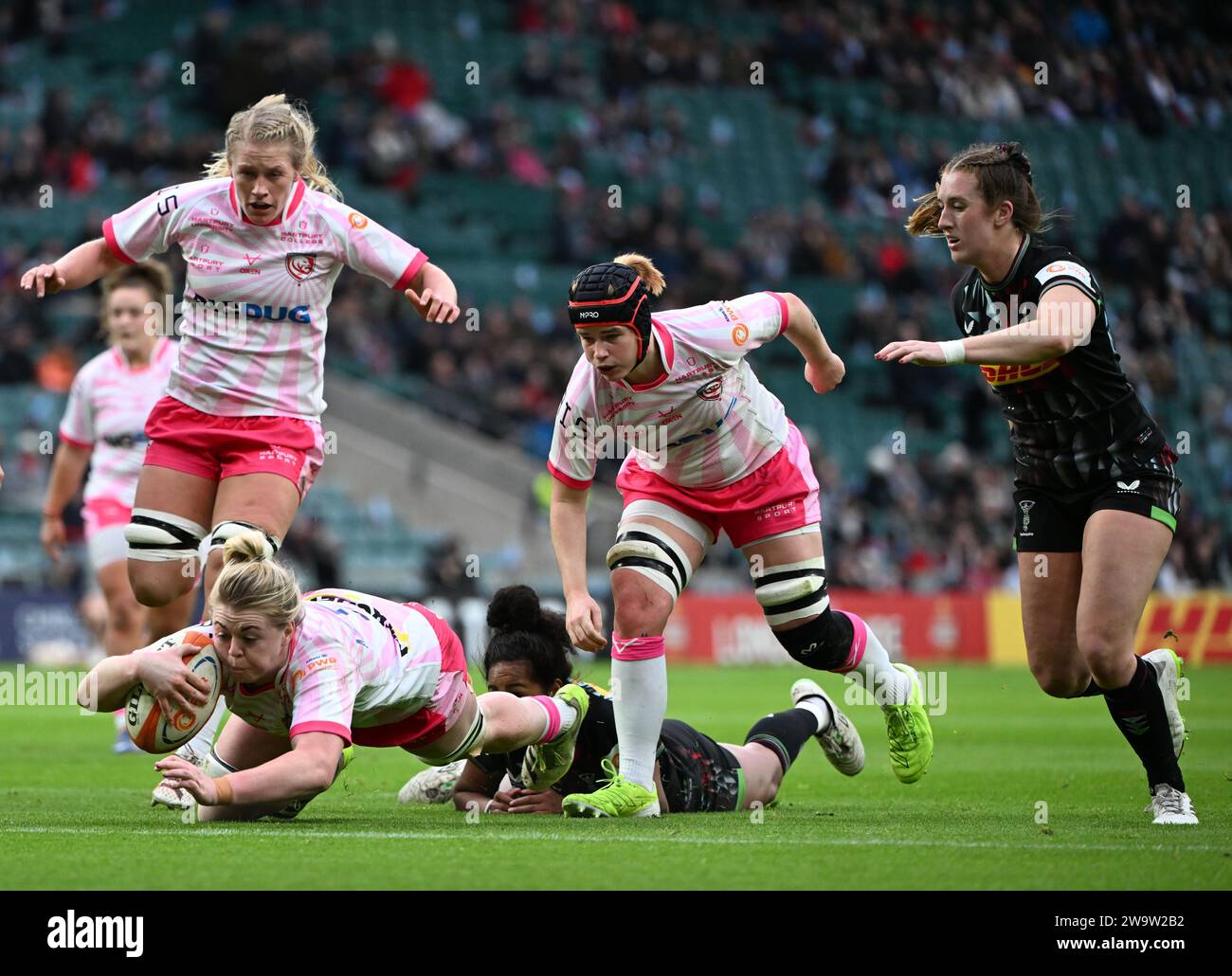 Twickenham Stadium, London, UK. 30th Dec, 2023. Premiership Womens Rugby, Harlequins versus ...