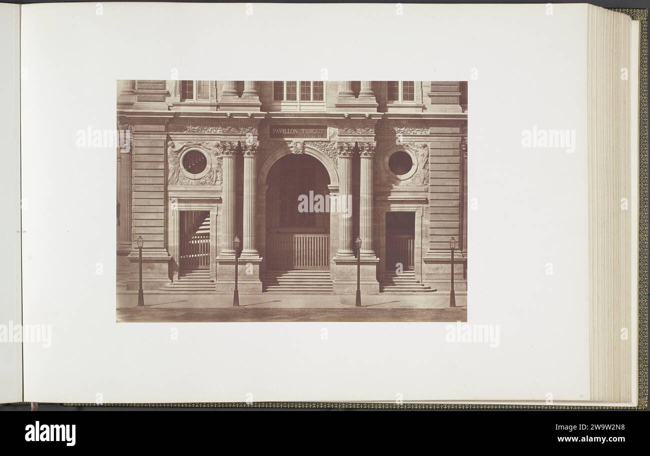 Ground floor of the Pavillon Turgot of the Palais du Louvre, c. 1857 ...
