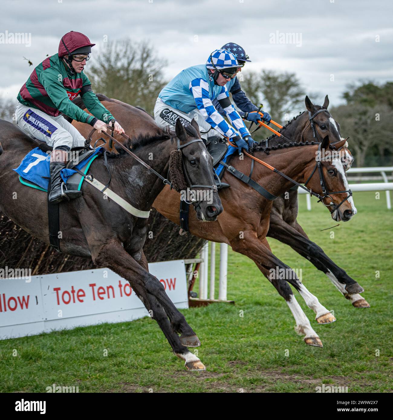 Lined up over the fence hi-res stock photography and images - Alamy