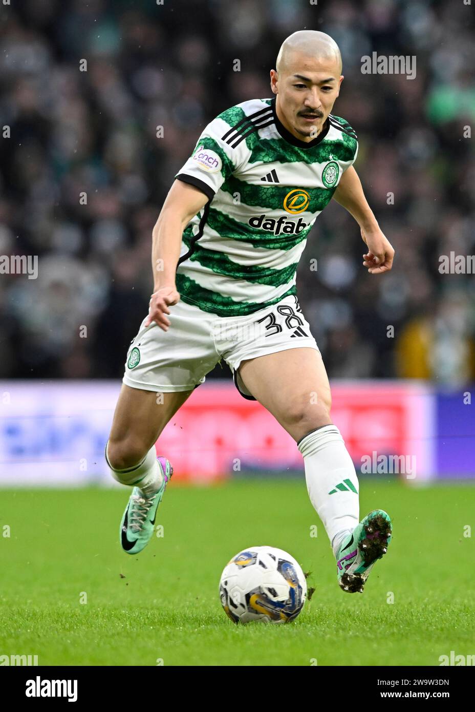 Glasgow, UK. 30th Dec, 2023. Daizen Maeda of Celtic during the Scottish ...