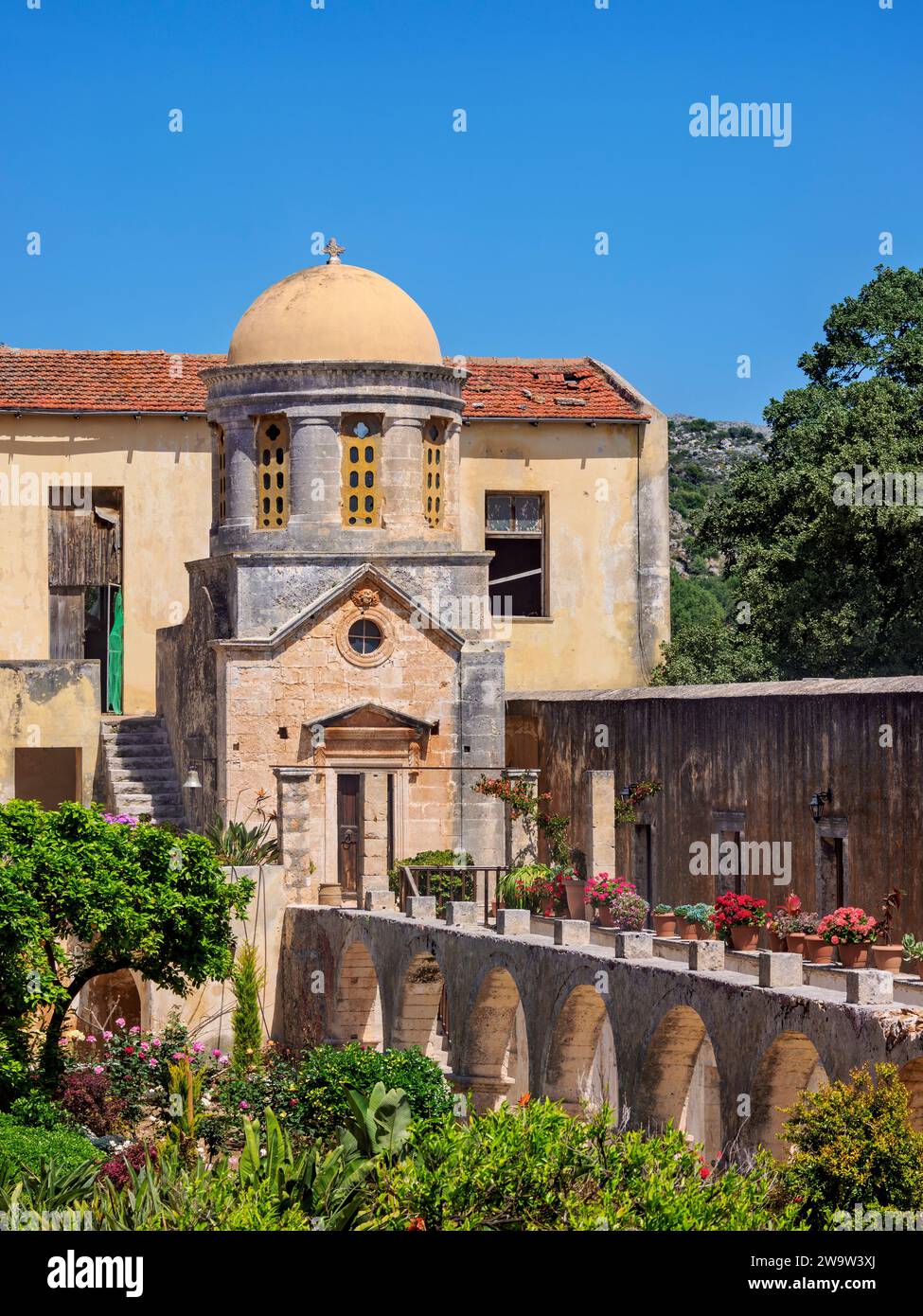 Agia Triada Monastery, Akrotiri Peninsula, Chania Region, Crete, Greece ...