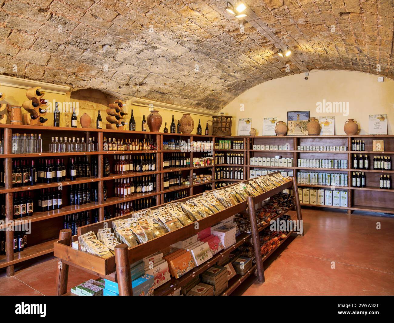 Agia Triada Monastery Wine Cellar, interior, Akrotiri Peninsula, Chania ...