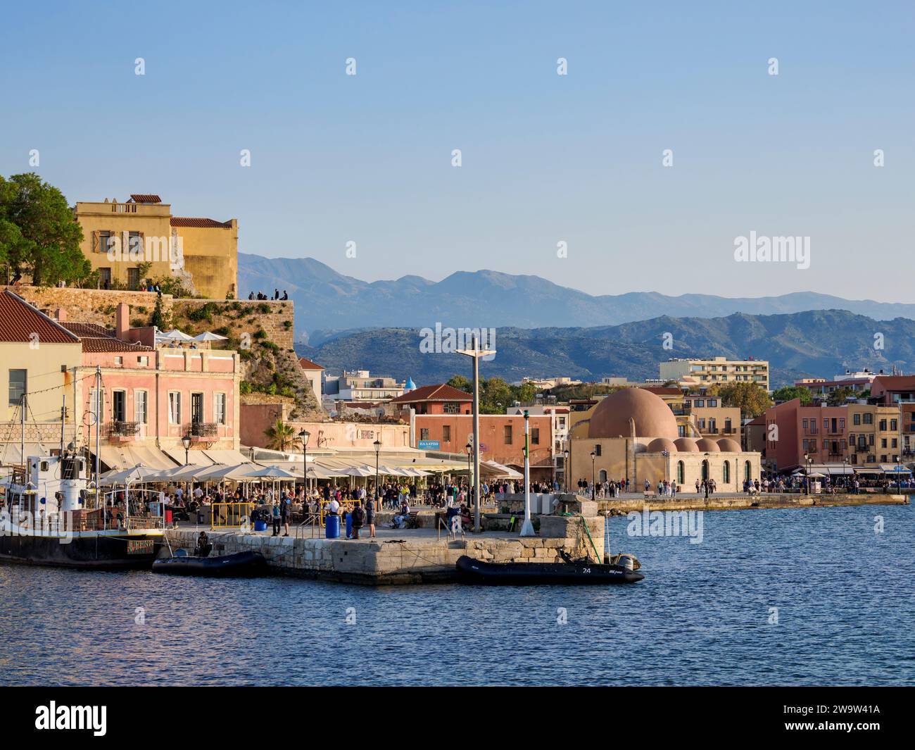 Venetian Harbour, City of Chania, Crete, Greece Stock Photo - Alamy