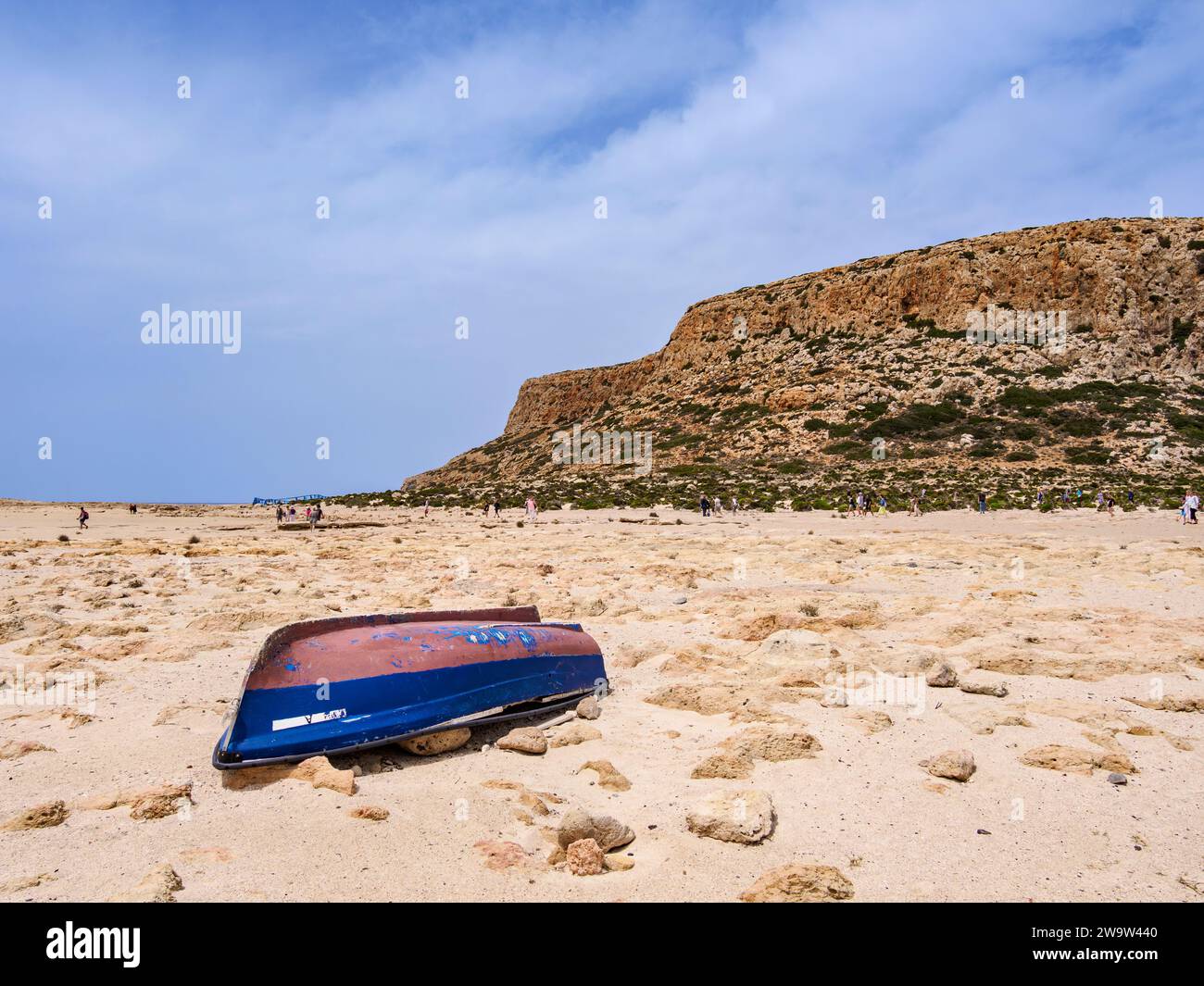 Balos Lagoon Beach, Gramvousa Peninsula, Chania Region, Crete, Greece ...