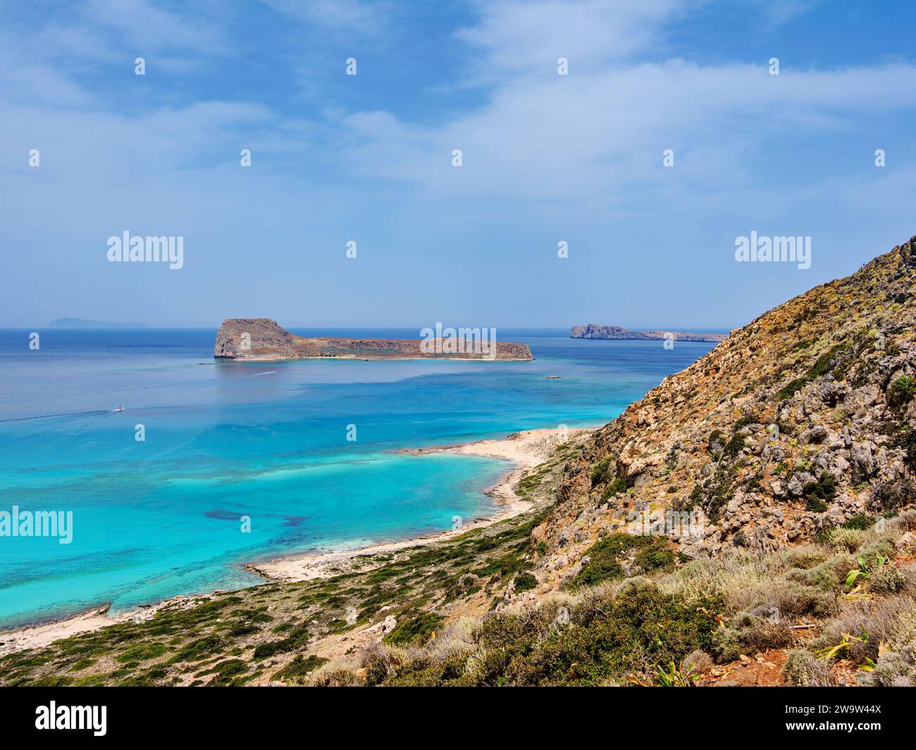 Imeri Gramvousa and Agria Gramvousa, Chania Region, Crete, Greece Stock ...