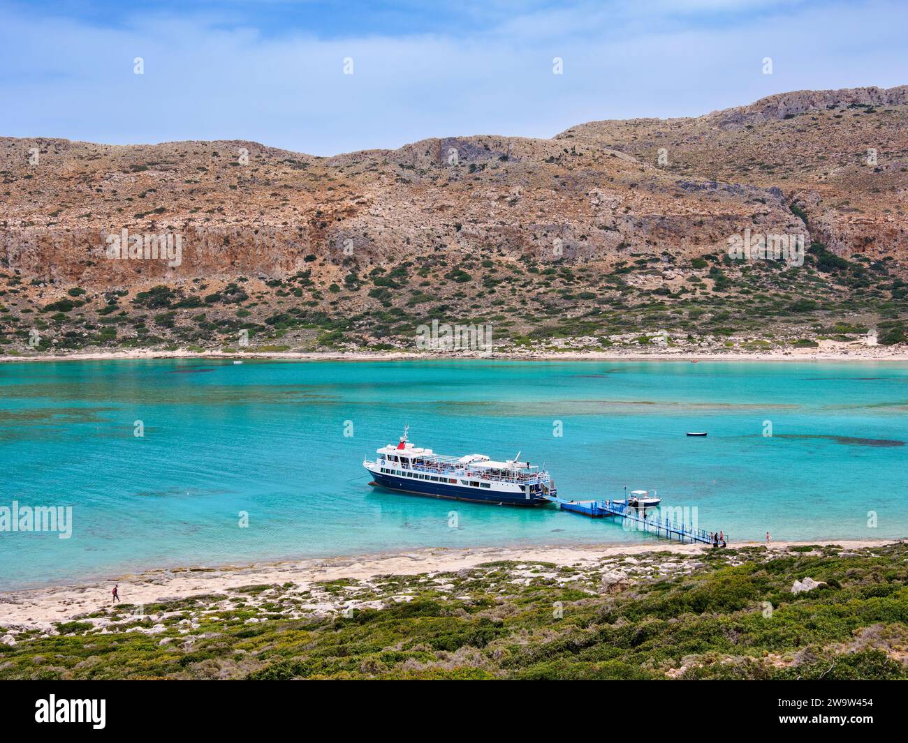 Balos Lagoon seen from Cape Tigani, Gramvousa Peninsula, Chania Region ...