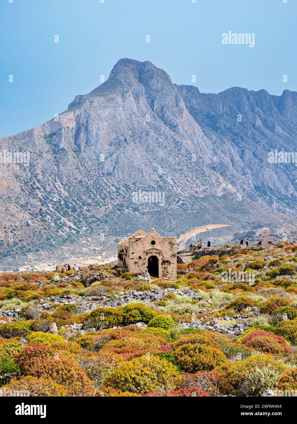 Venetian Fort Ruins, Imeri Gramvousa, Chania Region, Crete, Greece ...