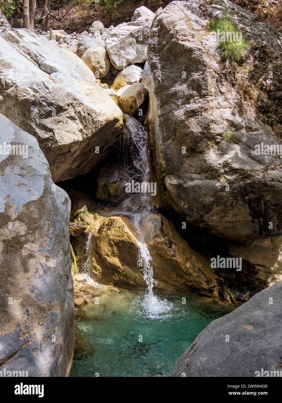 River at Samaria Gorge, Chania Region, Crete, Greece Stock Photo - Alamy