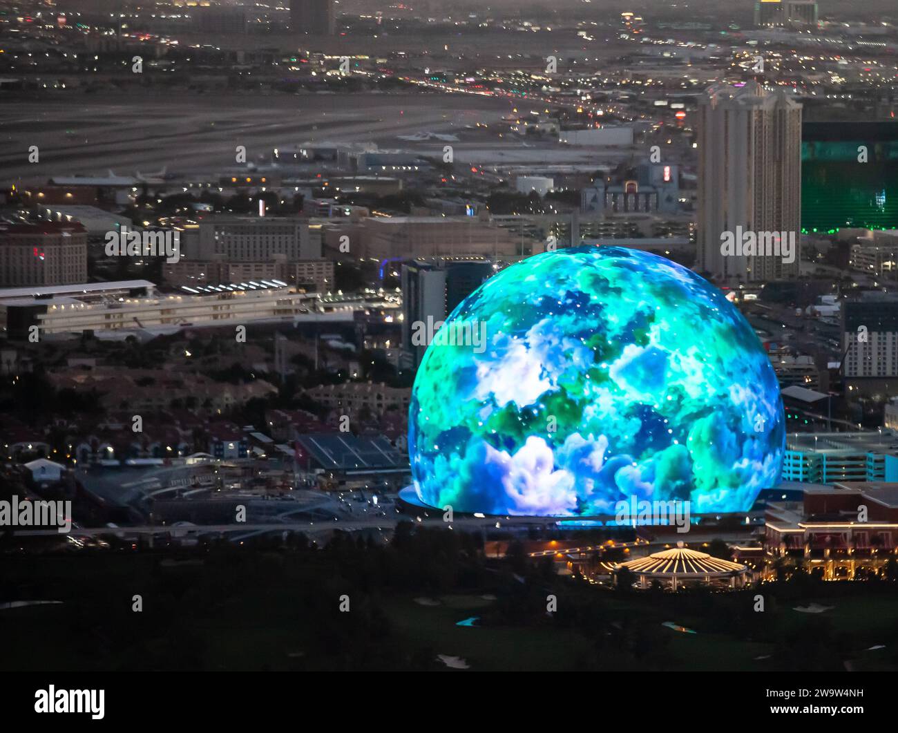 Msg sphere las vegas hi-res stock photography and images - Alamy