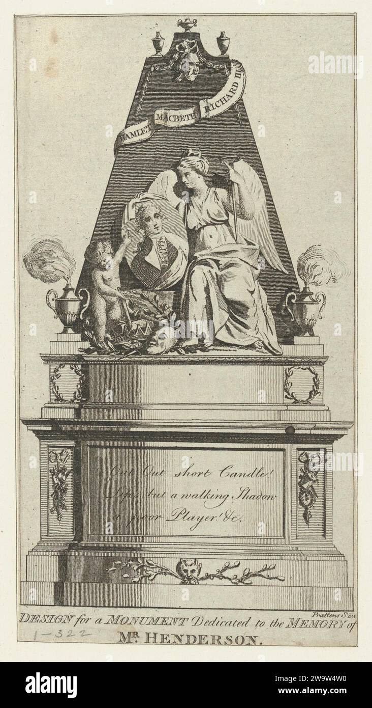 A Design for a Monument Dedicated to the Memory of Mr. Henderson 1917 ...