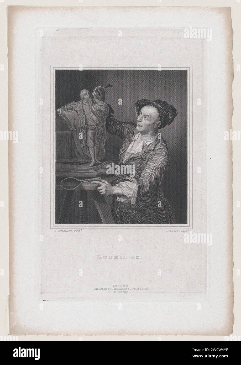 Roubiliac with the Model for Garrick's Shakespeare (Walpole's ...