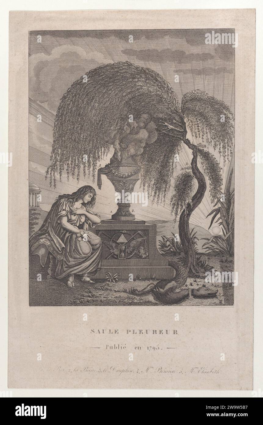 The Weeping Willow with hidden silhouettes of the Royal family 1938 by ...