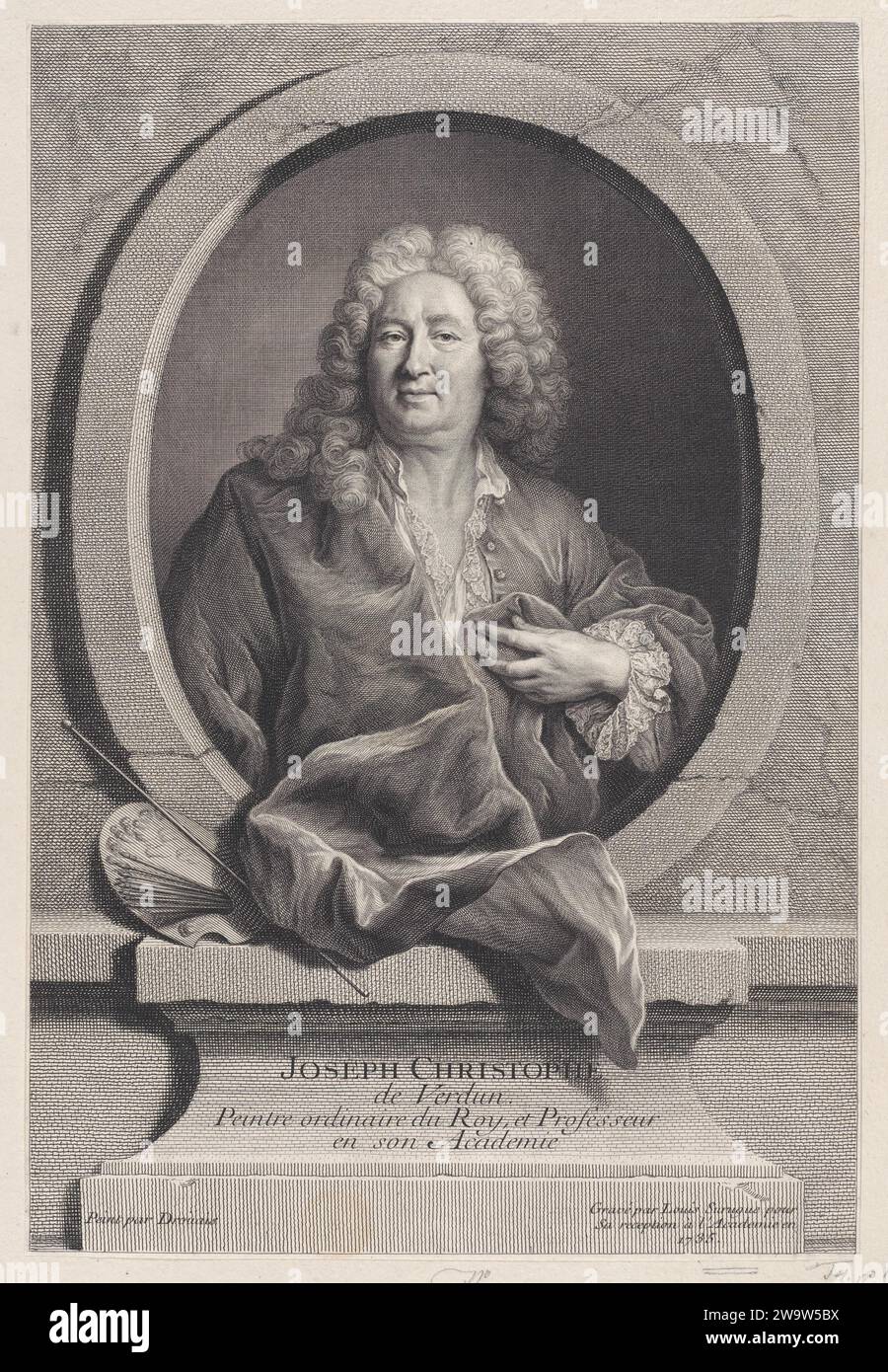 Portrait of Joseph Christophe de Verdun 1953 by Louis Surugue Stock ...