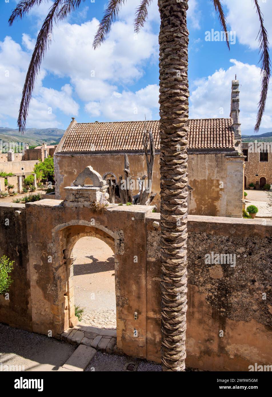 Arkadi Monastery, Rethymno Region, Crete, Greece Stock Photo - Alamy
