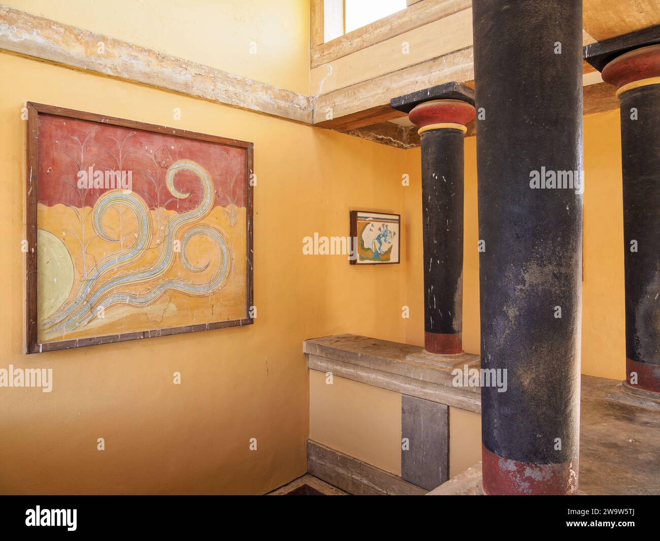 Palace of Minos, interior, Knossos, Heraklion Region, Crete, Greece ...