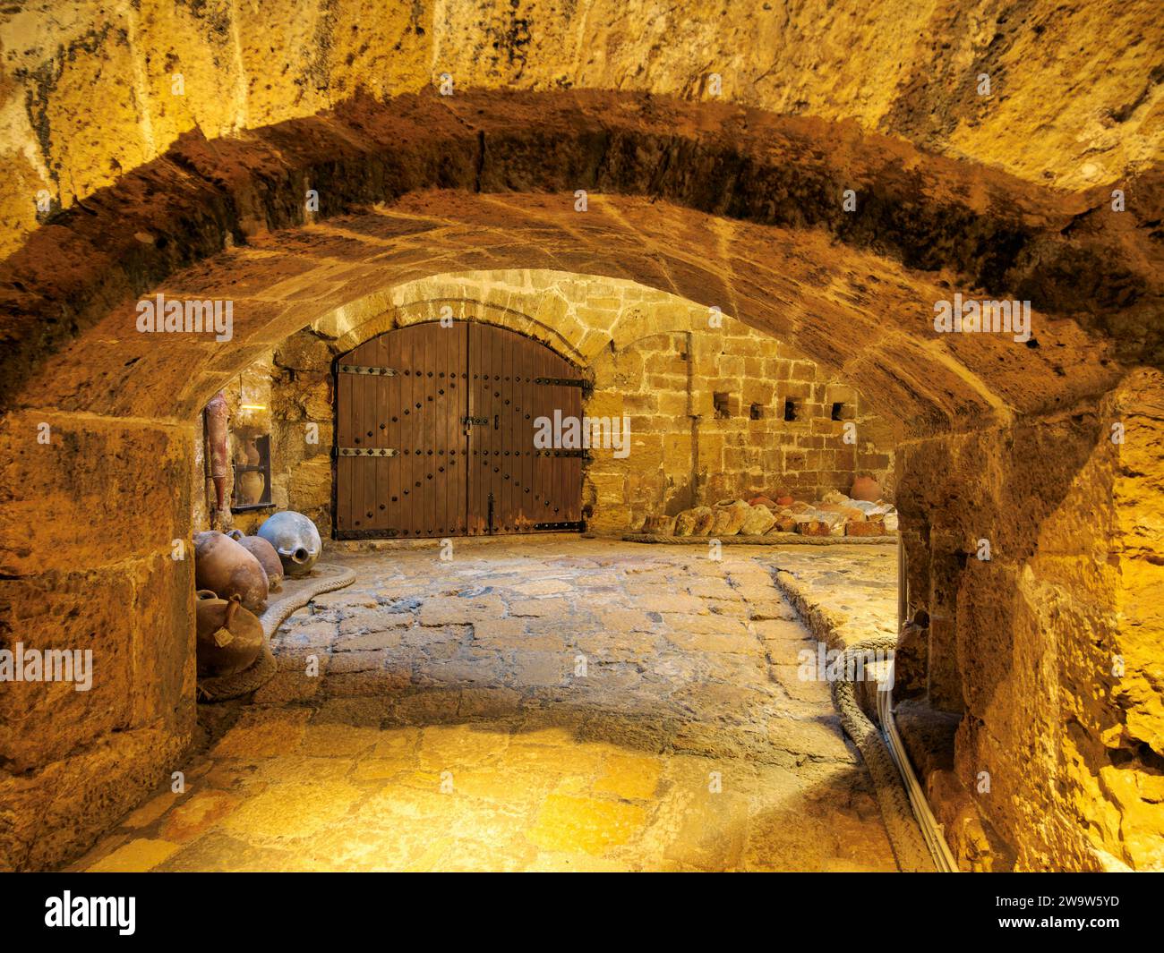 The Koules Fortress, interior, City of Heraklion, Crete, Greece Stock ...