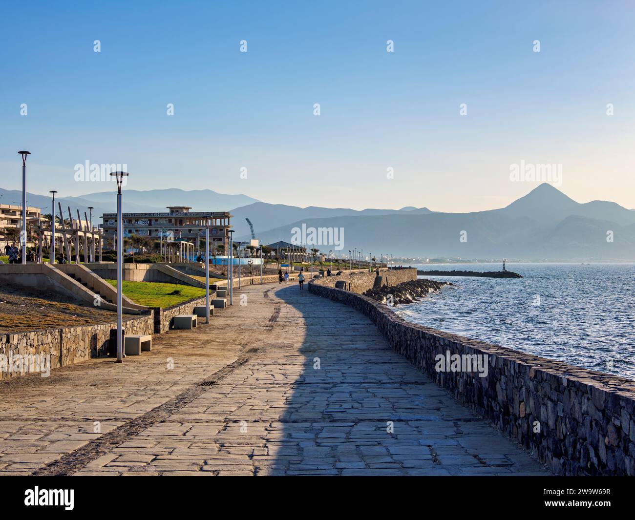 Promenade at the City of Heraklion, Crete, Greece Stock Photo - Alamy