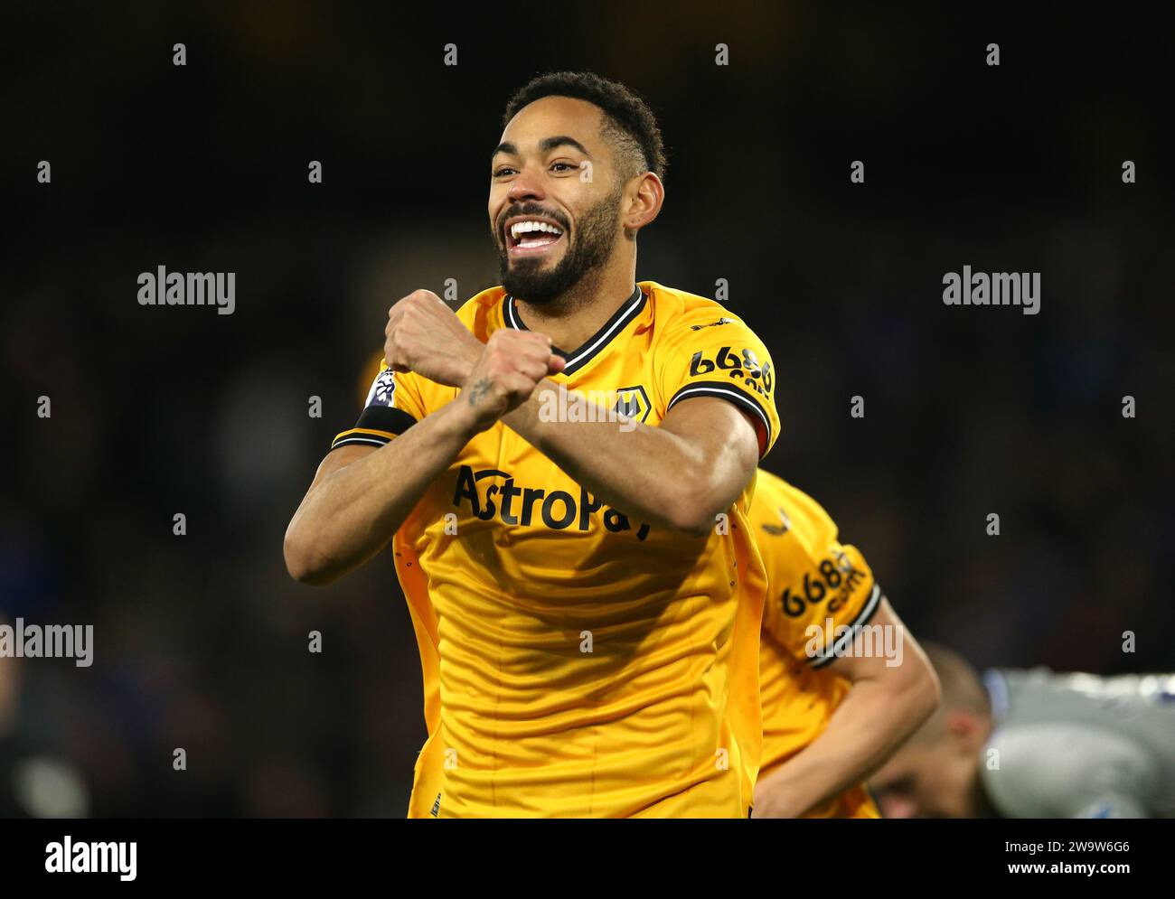 Wolverhampton Wanderers' Matheus Cunha celebrates scoring their side's ...
