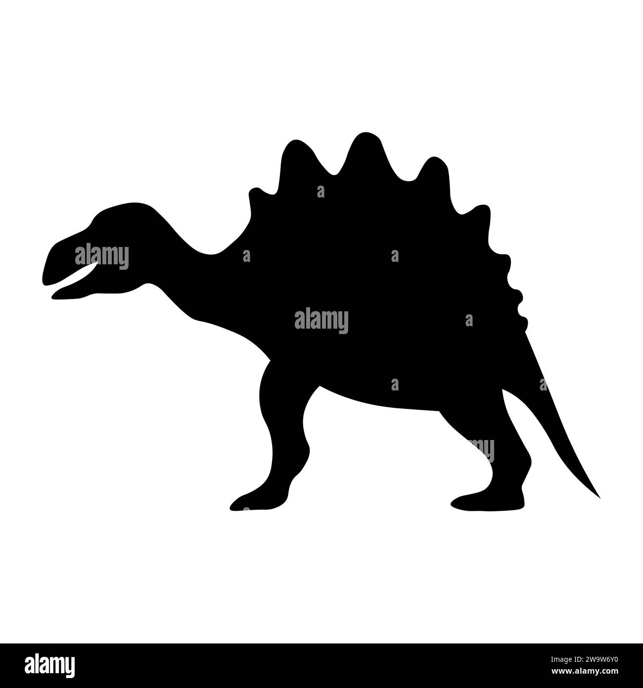 Dinosaur black vector icon on white background Stock Vector Image & Art ...