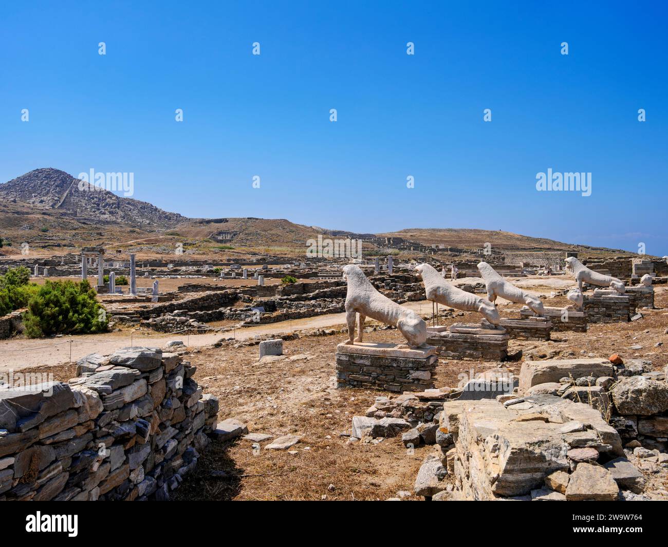 The Terrace of the Lions, Delos Archaeological Site, Delos Island ...