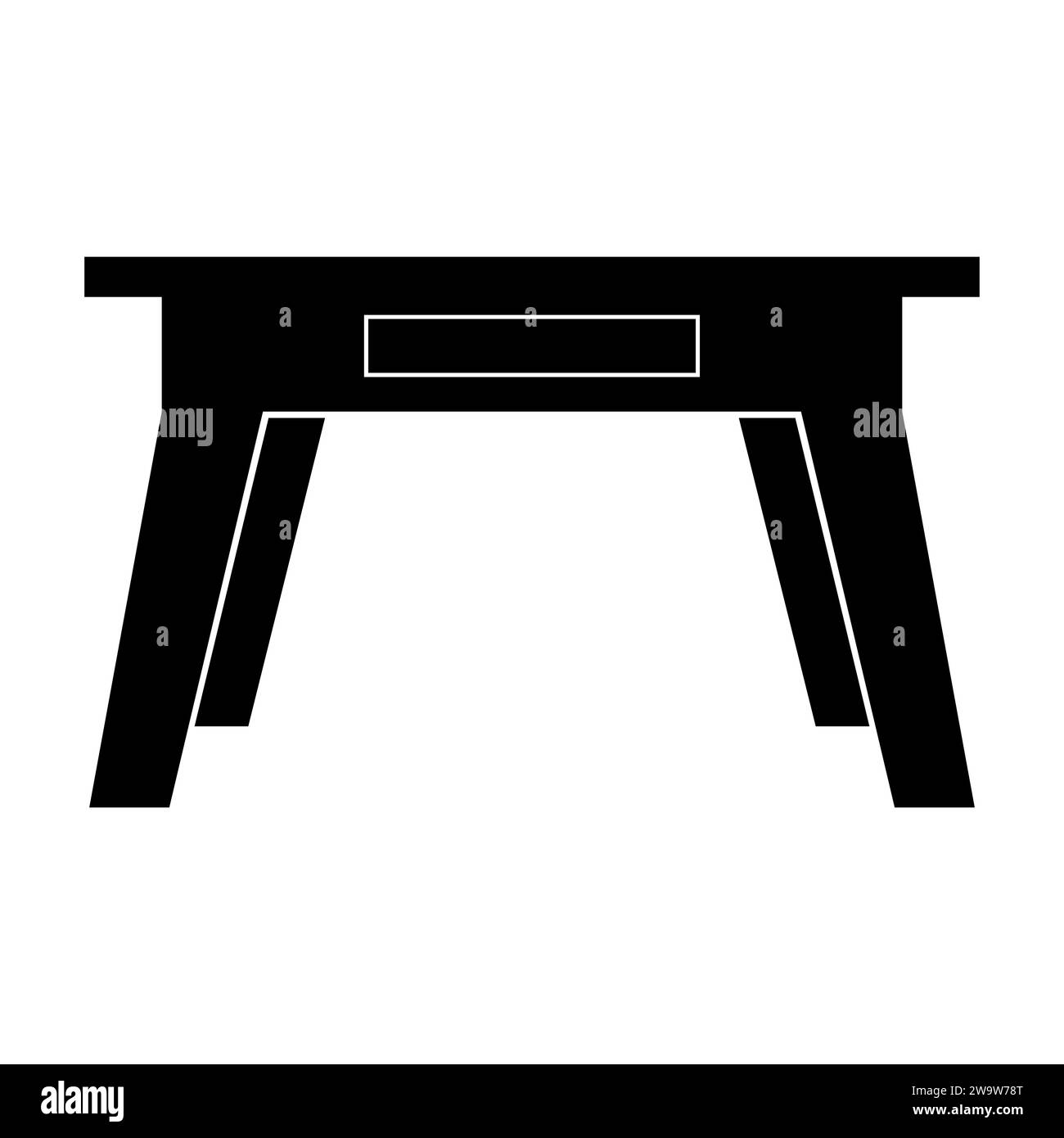 Desk front office furniture Black and White Stock Photos & Images - Alamy