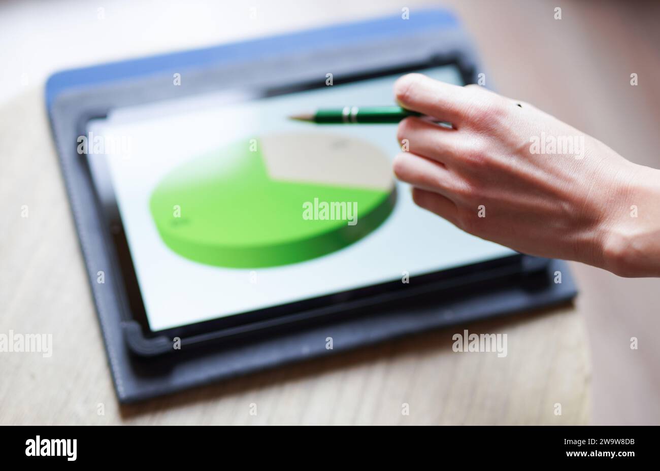 A diagram on a tablet Stock Photo - Alamy