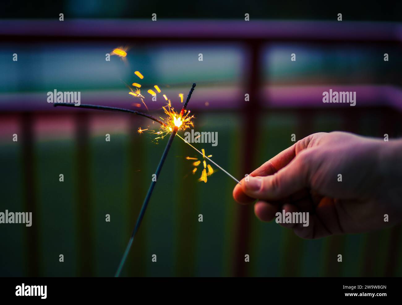 Party with sparklers hi-res stock photography and images - Alamy