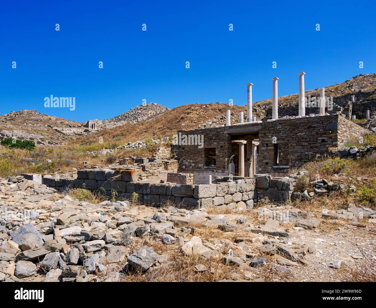 House of Hermes, Delos Archaeological Site, Delos Island, Cyclades ...