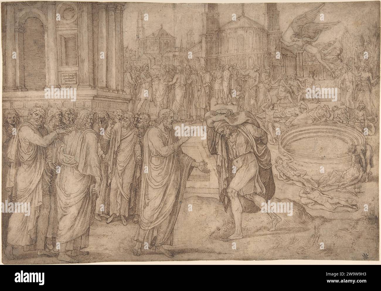 Christ at the pool of bethesda hi-res stock photography and images - Alamy