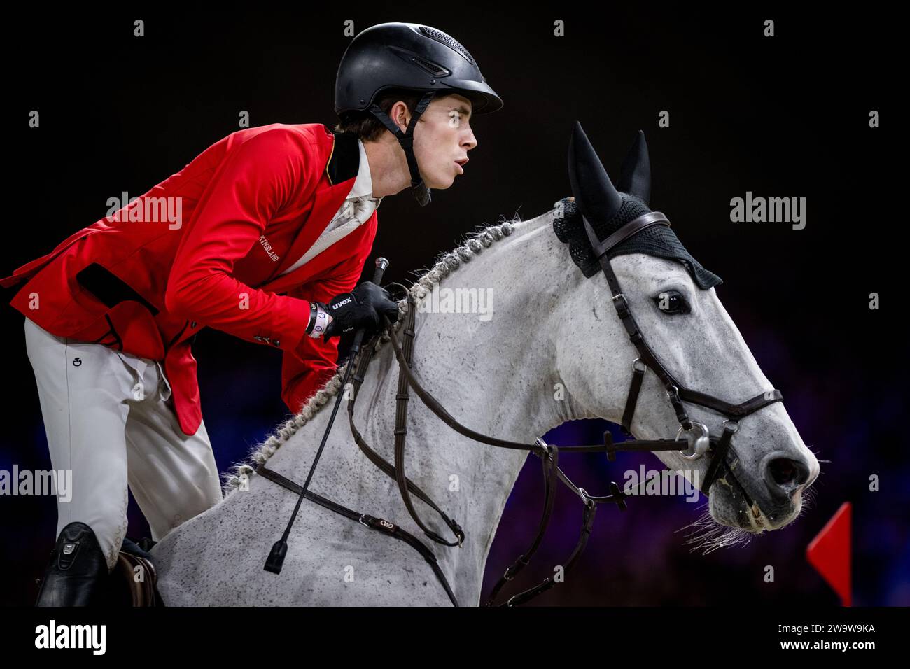 Mechelen, Belgium. 30th Dec, 2023. Belgian rider Thibeau Spits with ...