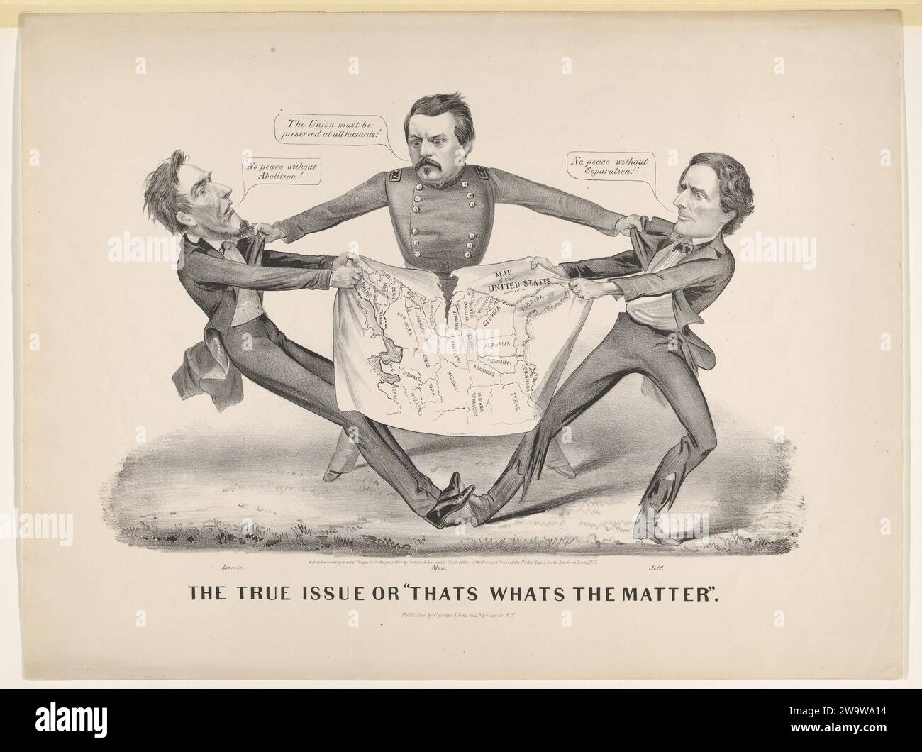 The True Issue or "Thats Whats the Matter" 1924 by Currier & Ives Stock ...