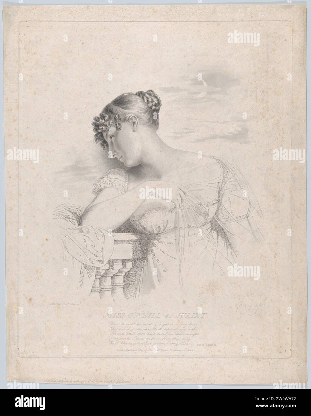 Miss O'Neill as Juliet 1942 by Lady Elizabeth Wrixon-Becher Stock Photo ...