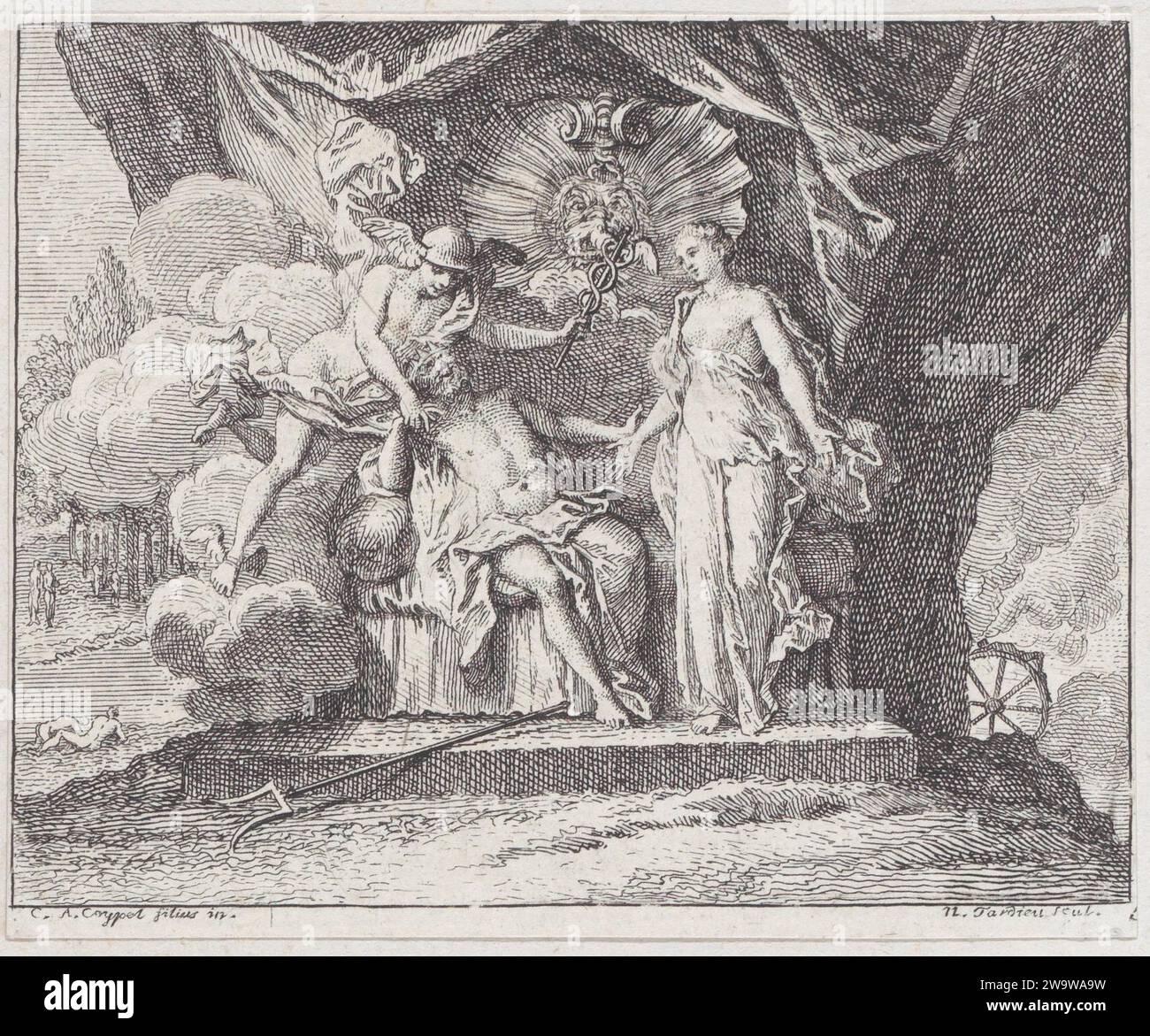 Book 3, Fable 12: Pluto and Proserpina 1962 by Lamotte-Houdar Stock ...