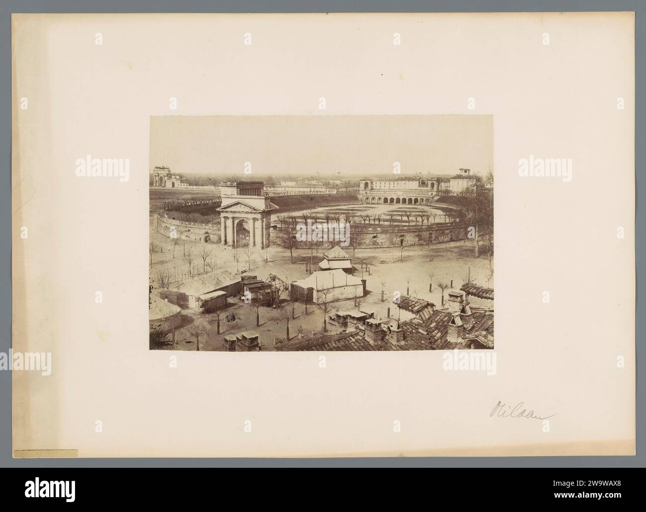 View of Milan, 1851 - 1900 photograph Malib cardboard. paper albumen ...