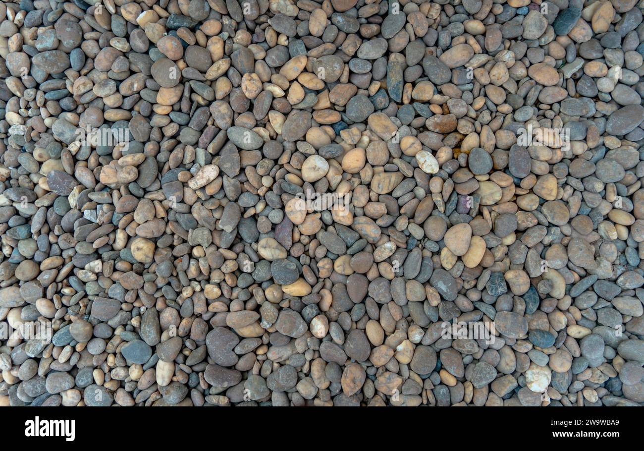 Small sea stones, gravel. Background. Textures Macro photography of ...