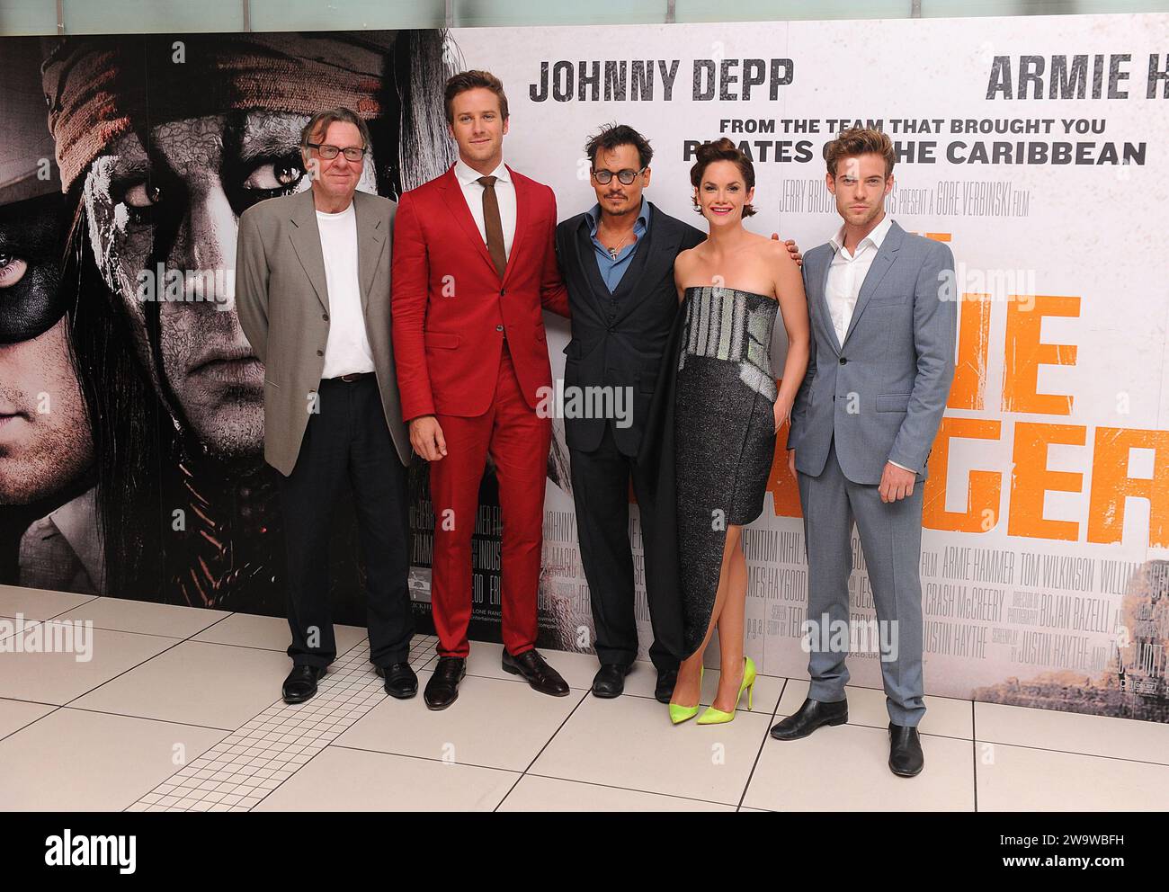 (left to right) File photo dated 21/07/13 of Tom Wilkinson, Armie ...