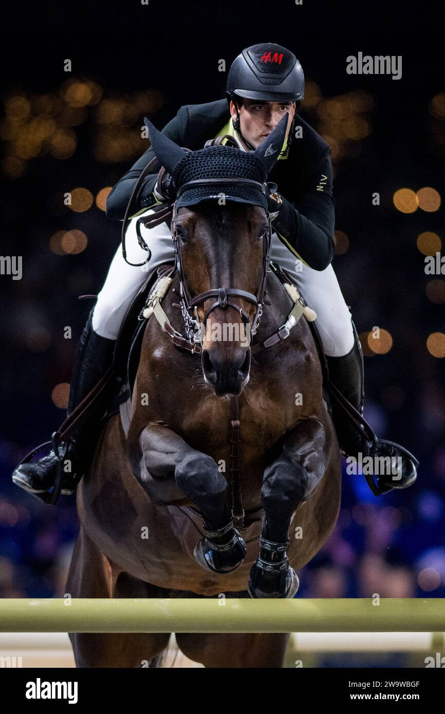 Mechelen, Belgium. 30th Dec, 2023. rider Nicola Philippaerts with Moya ...