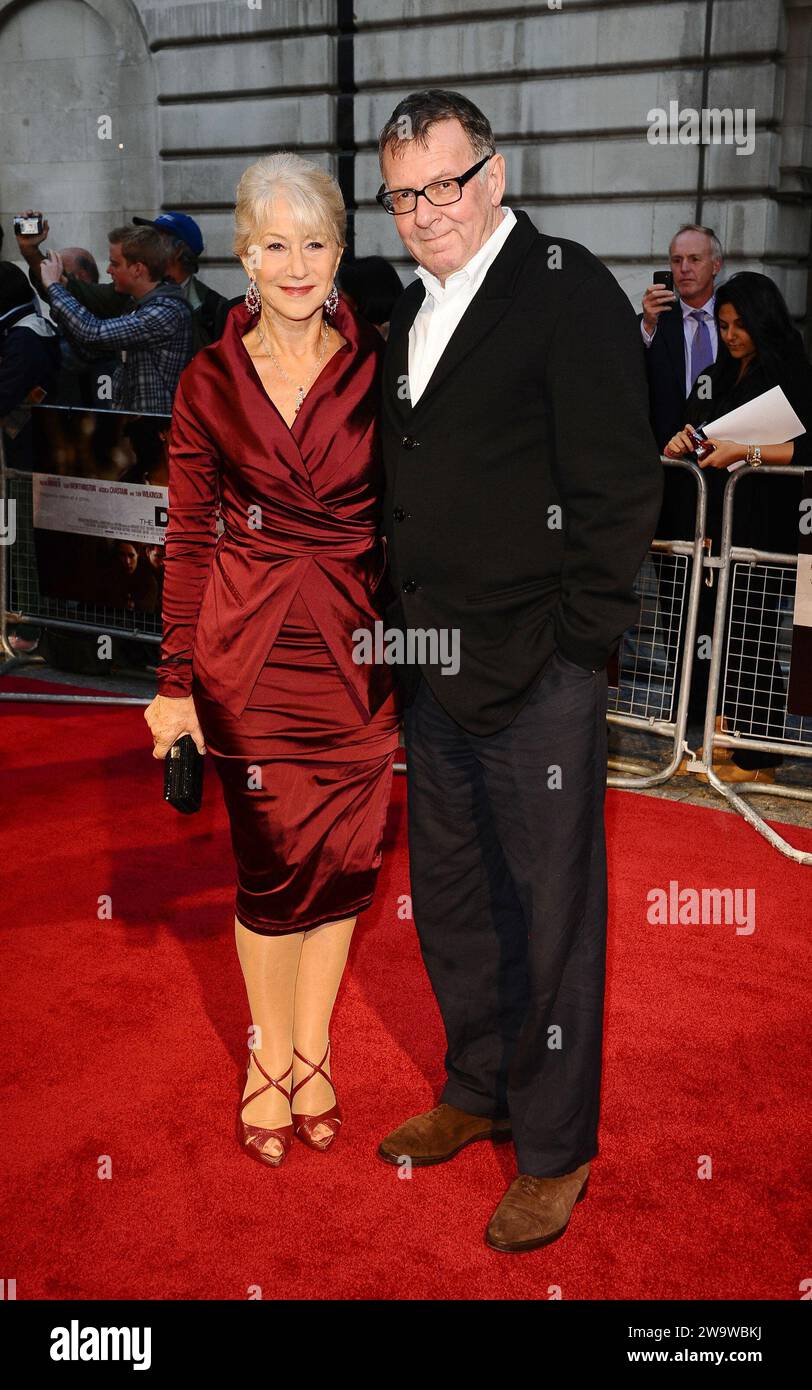 File photo dated 21/09/11 of Helen Mirren and Tom Wilkinson at the ...