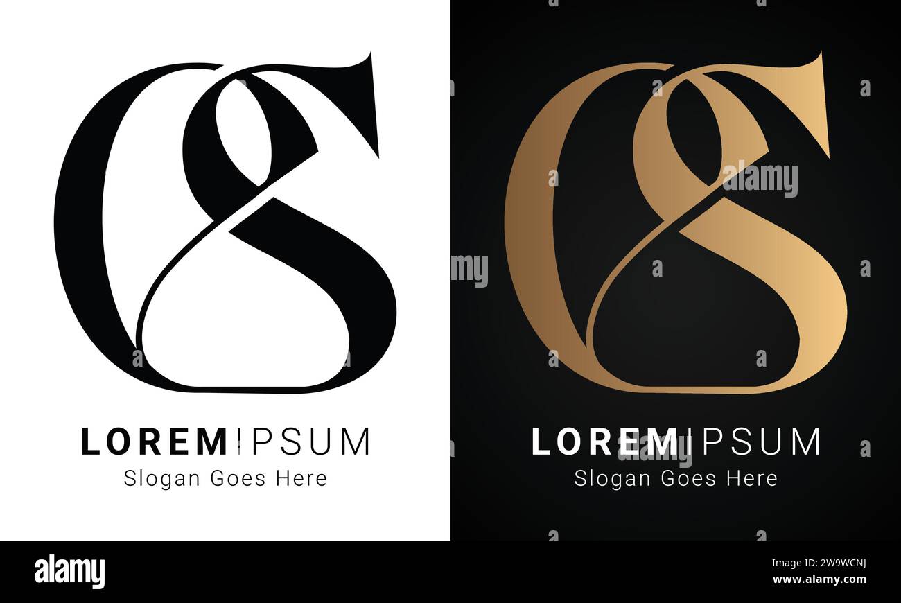 Luxury Initial SE or ES Monogram Text Letter Logo Design Stock Vector Image & Art - Alamy
