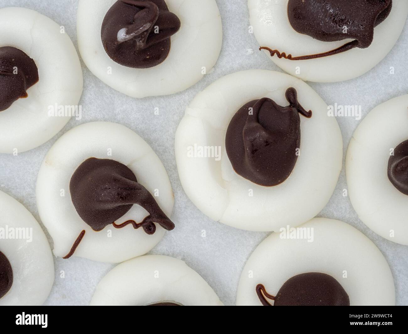 A symphony of textures and tastes: smooth, cool mint nestled against ...