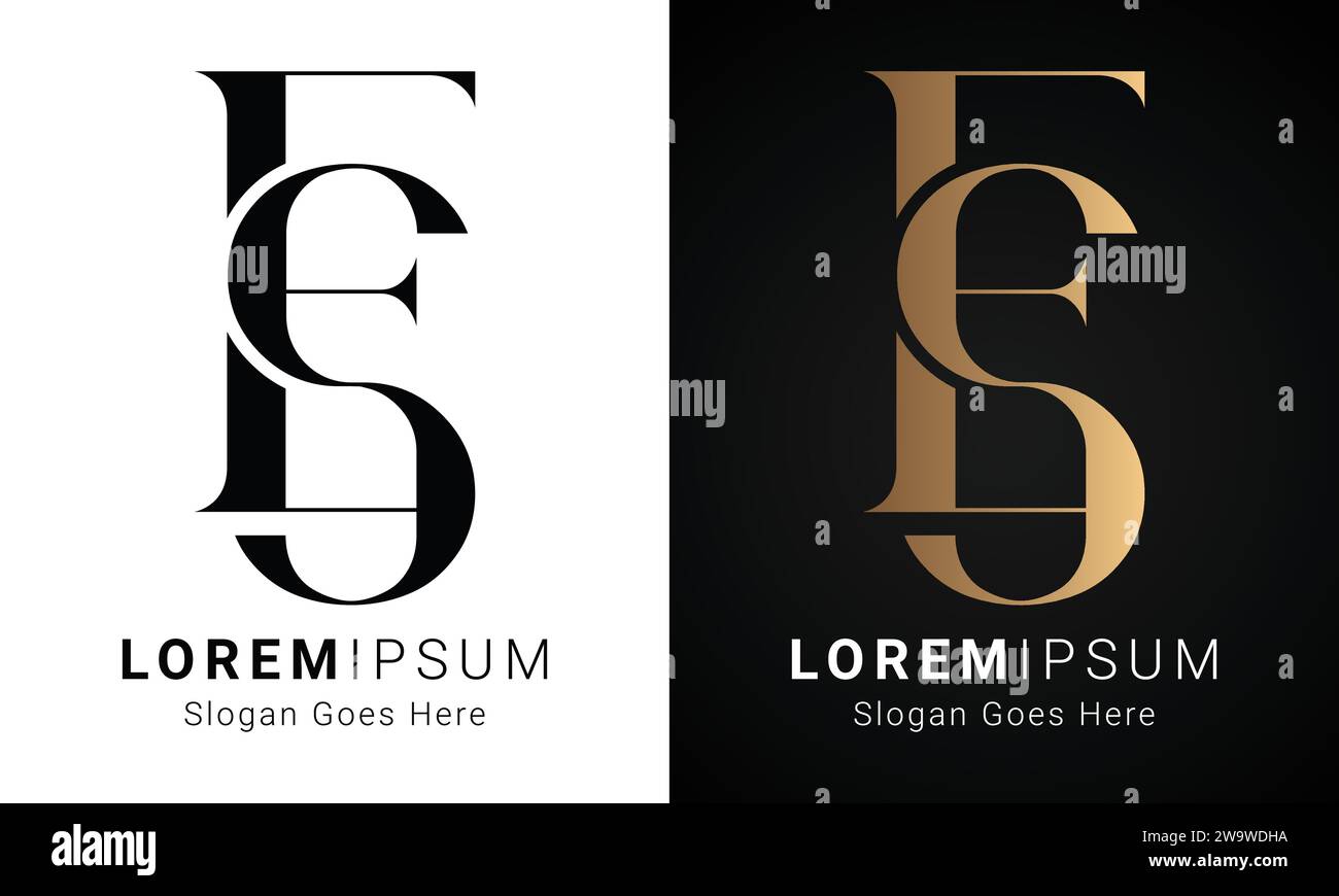 Monogram s e logo Stock Vector Images - Alamy