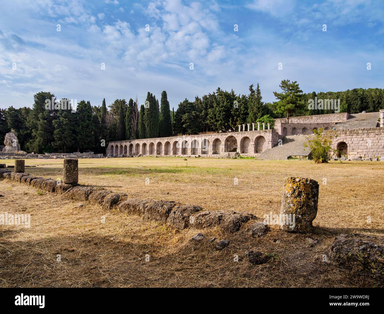 Ruins of ancient Asclepieion, Kos Island, Dodecanese, Greece Stock ...
