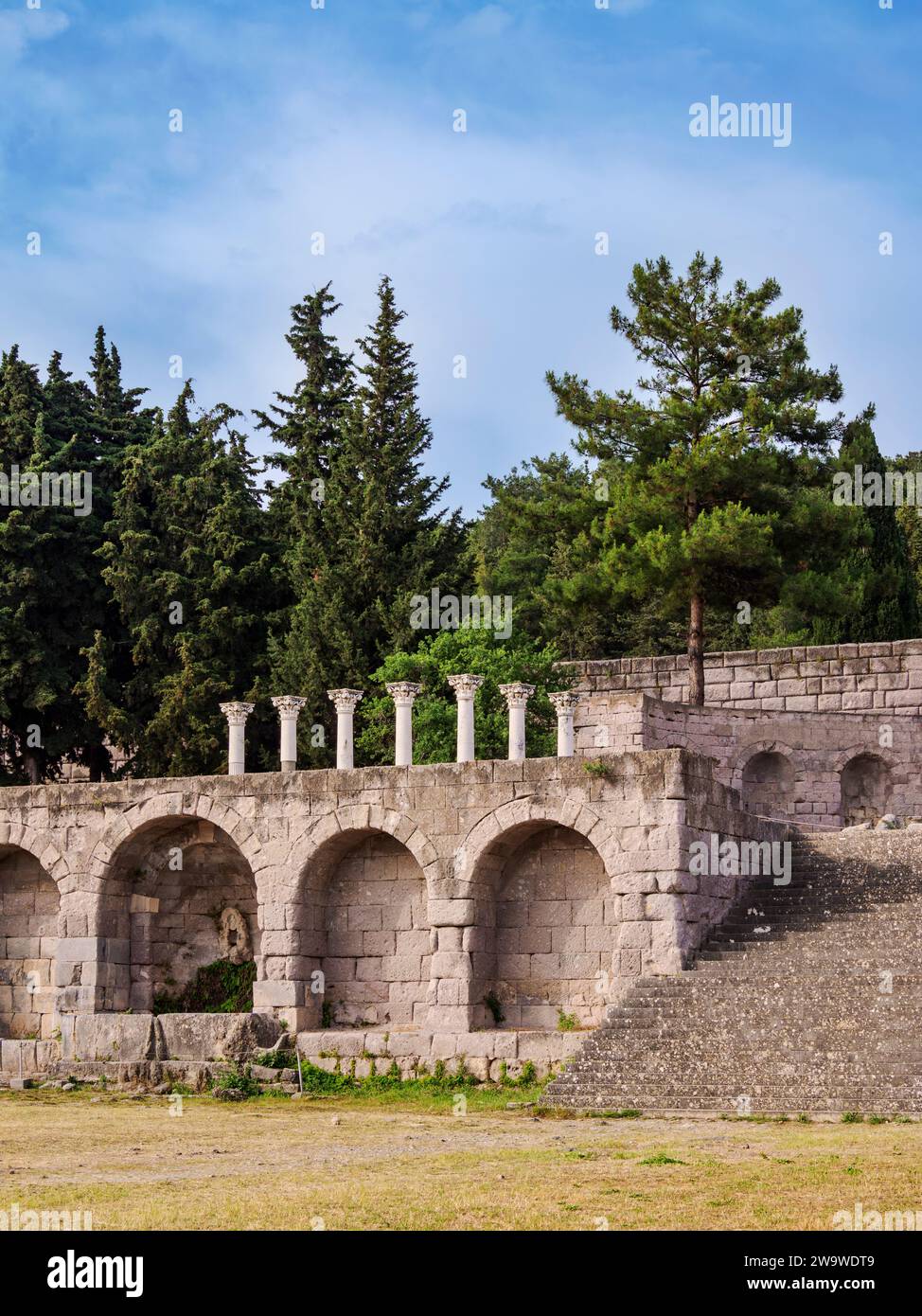 Ruins of ancient Asclepieion, Kos Island, Dodecanese, Greece Stock ...