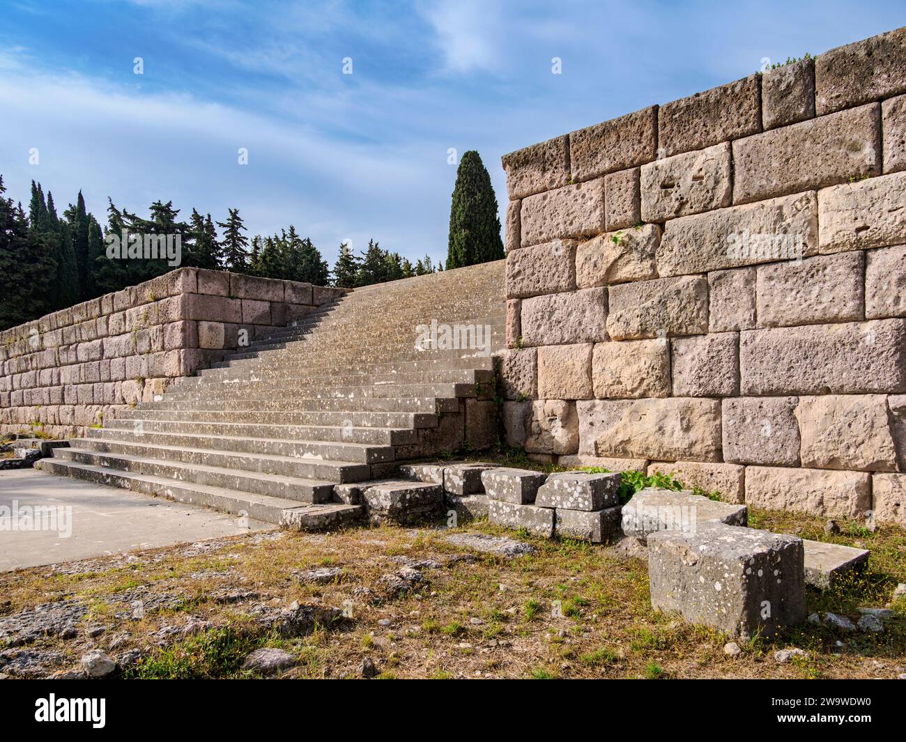 Ruins of ancient Asclepieion, Kos Island, Dodecanese, Greece Stock ...