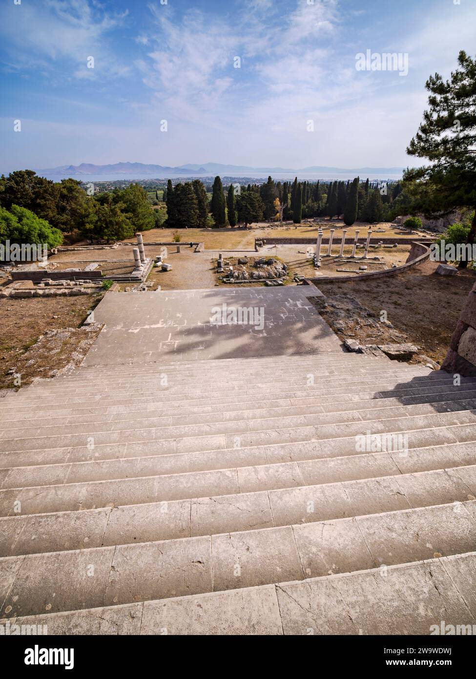 Ruins of ancient Asclepieion, Kos Island, Dodecanese, Greece Stock ...
