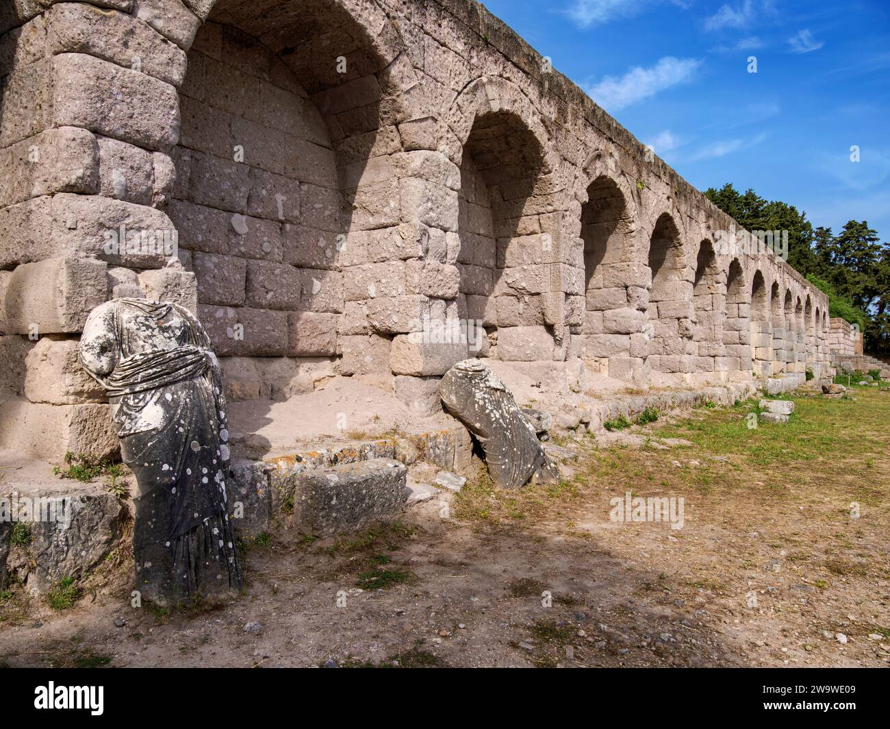 Ruins of ancient Asclepieion, Kos Island, Dodecanese, Greece Stock ...